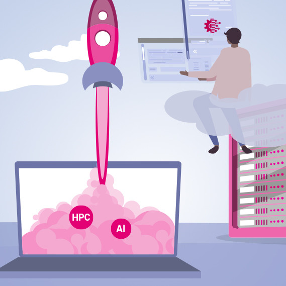 NVIDIA H100 GPUs für KI und HPC - Open Telekom Cloud